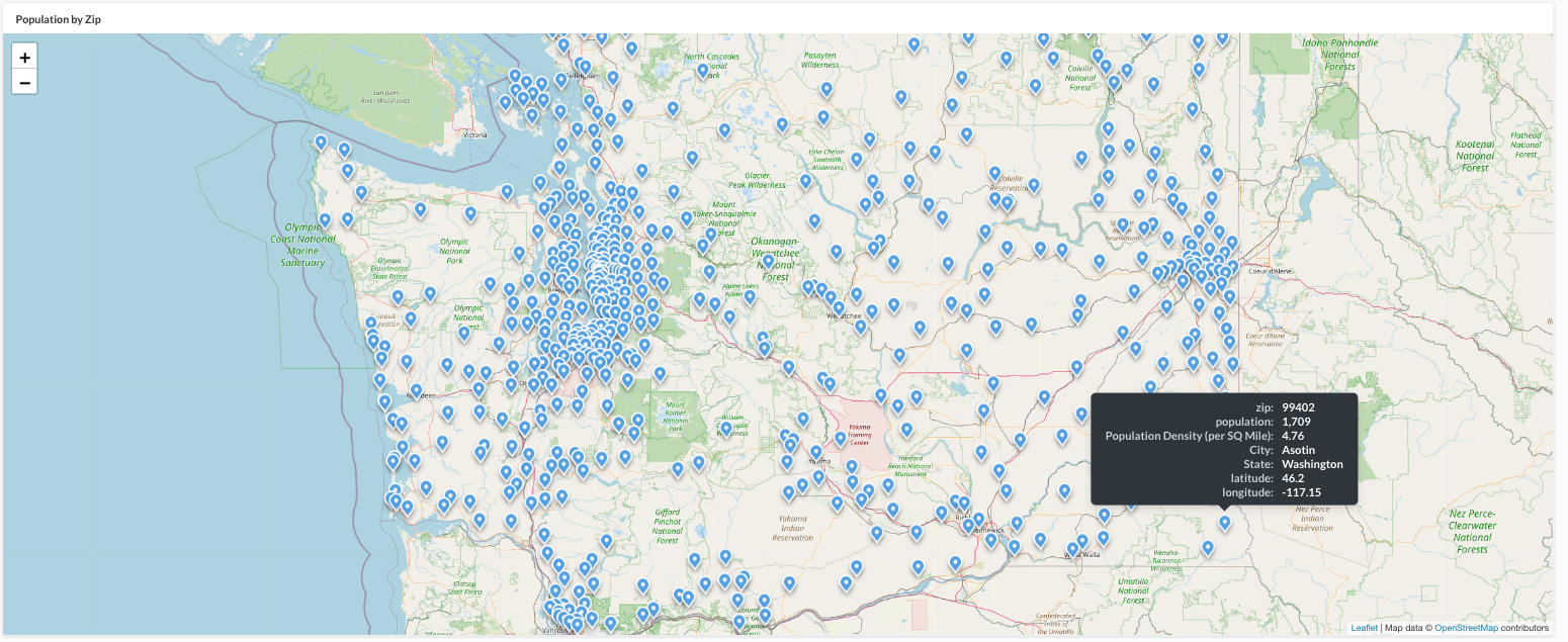 Population Density (per square mile) for every US Zip Code